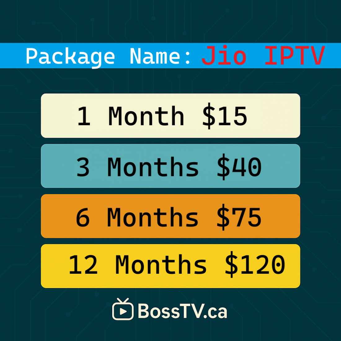 JIO 4k IPTV | FAST STALKER PREMIUM SERVER